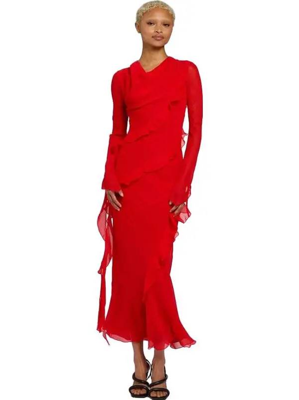 DASKA Circe Maxi Dress - Red