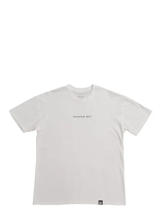 DAPPER BOI Essential Drop Shoulder Tee - White