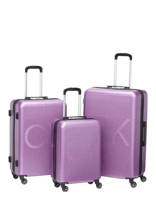 Calvin Klein Vision 3-piece Luggage Set - Amethyst
