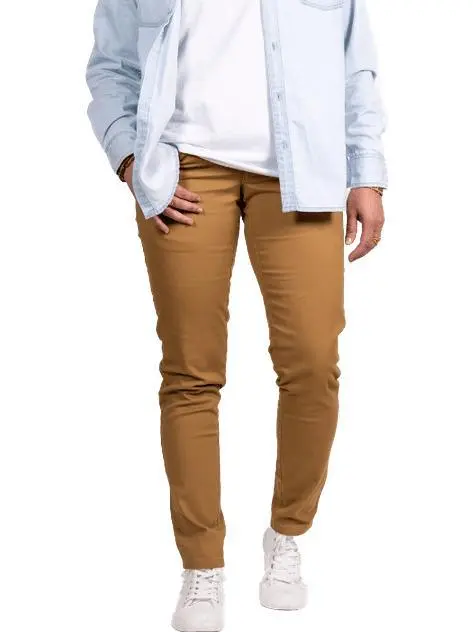 DAPPER BOI Slim Chino Pants - Khaki