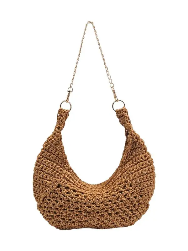 MODA LUXE Chic Soraya Vegan Leather Shoulder Bag - Natural