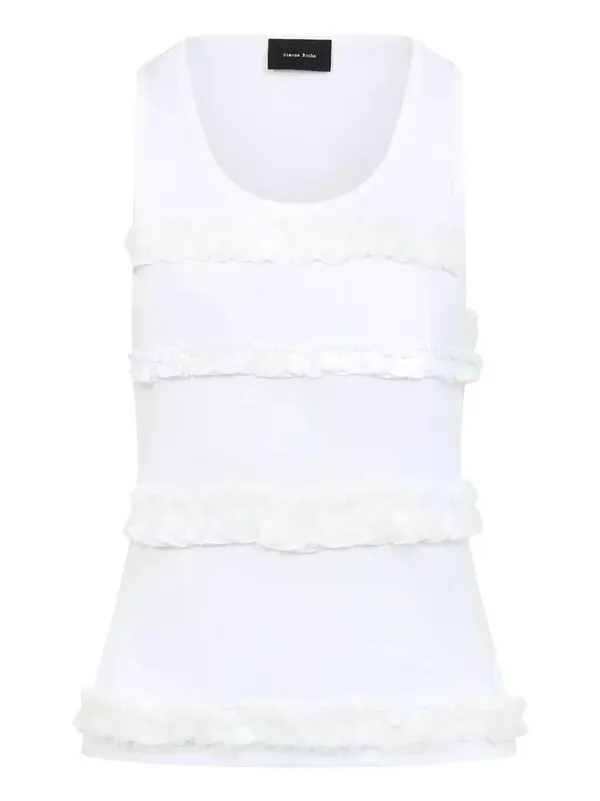 Simone Rocha Ruffled Top - White