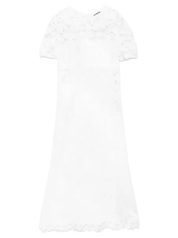 Vivetta Guipure-lace Midi Dress - White