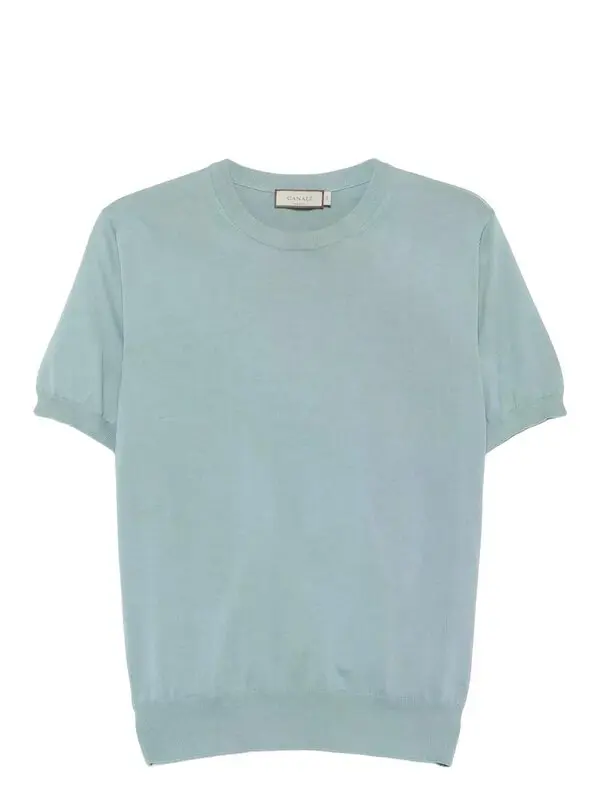 Canali Knitted T-shirt - Blue