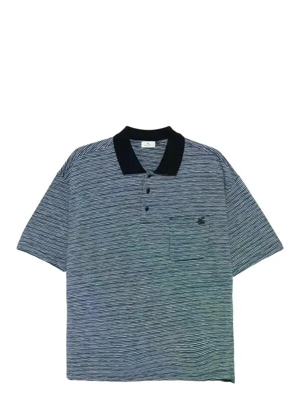 Etro Striped Polo Shirt - Blue
