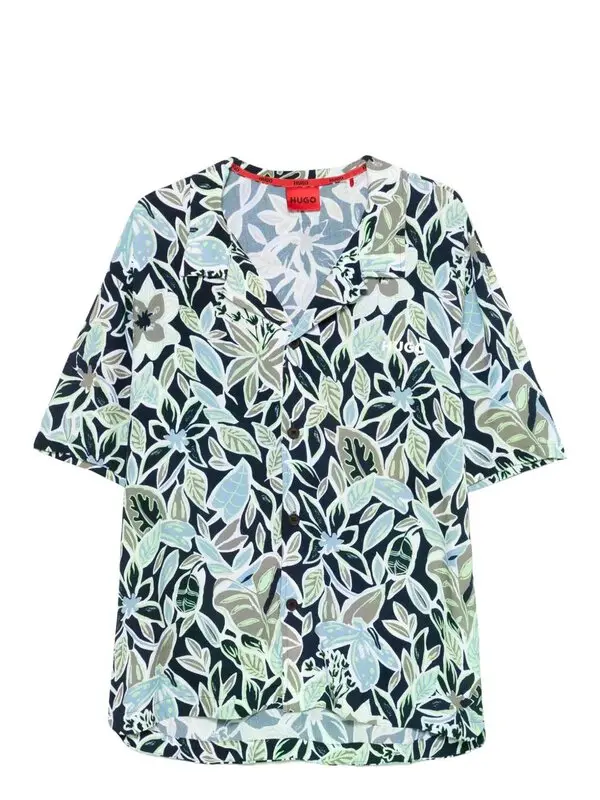 Hugo All-over Print Shirt - Blue