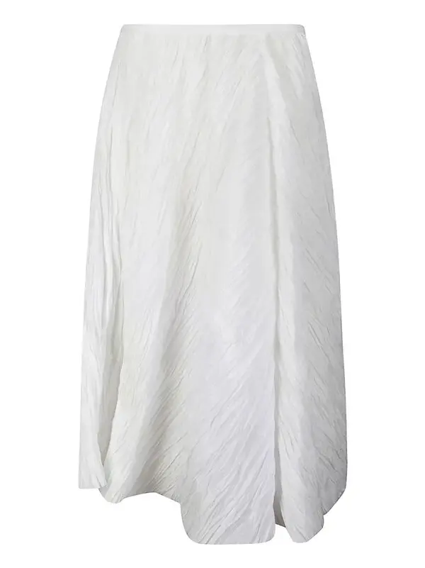 STEFANO MORTARI Pleated Skirt - White