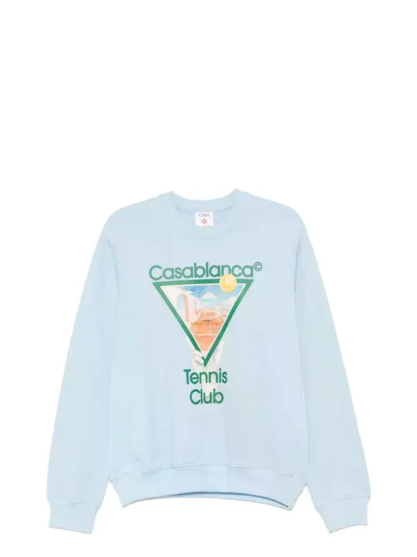 Casablanca Metaphysical Tennis Icon Sweatshirt - Blue