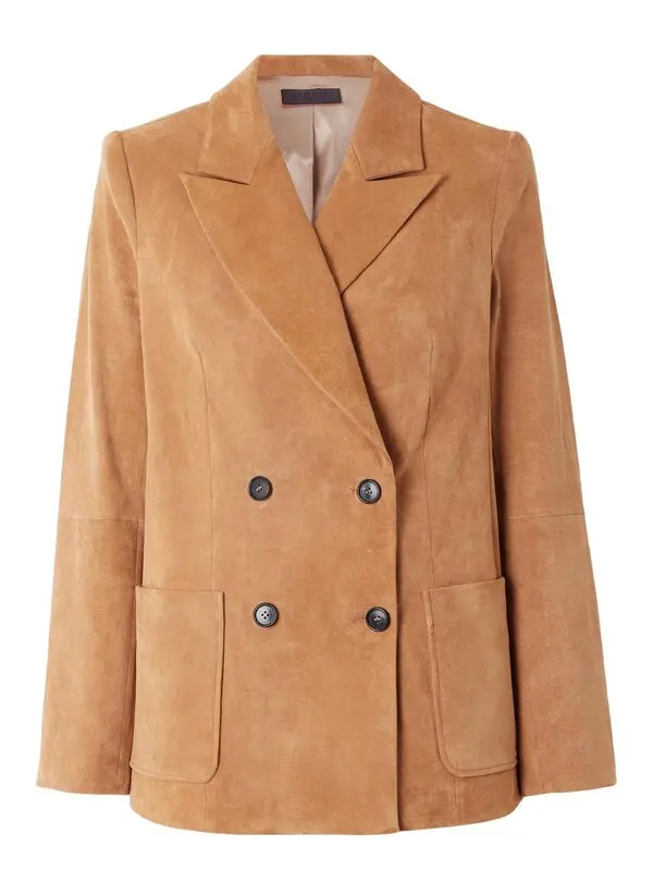 Stouls Jones Suede Blazer - Brown