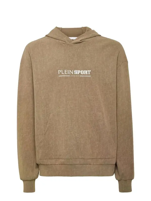 PLEIN SPORT Cold Dye Hoodie - Brown