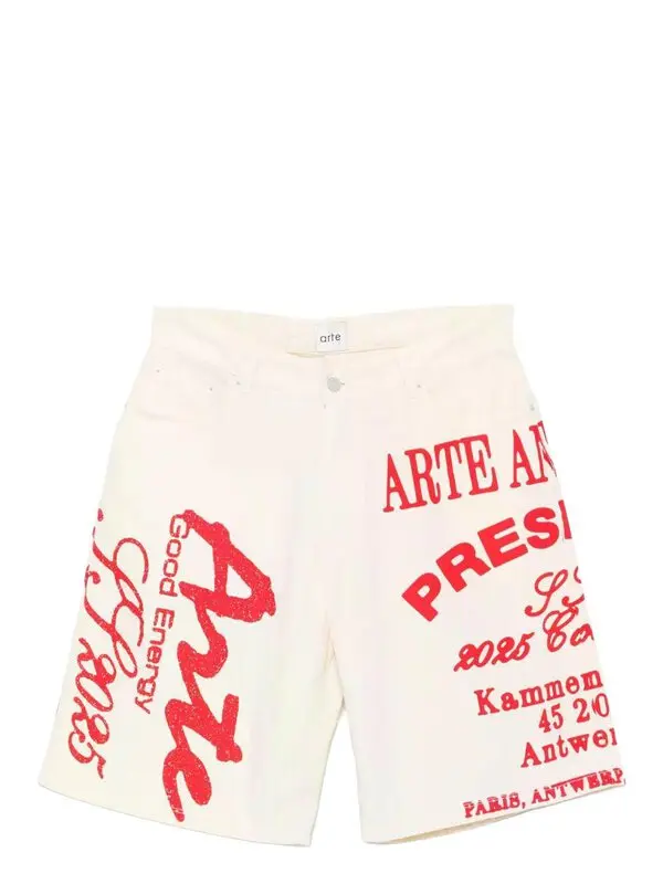 ARTE ANTWERP Arte Printed Shorts - Neutrals