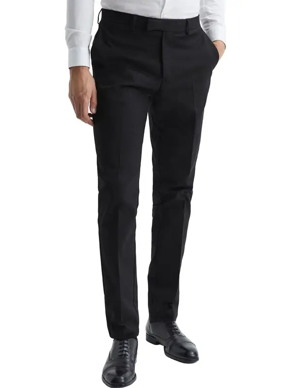 REISS Eastbury Slim Fit Chinos - Black