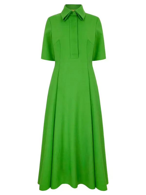 EMILIA WICKSTEAD Iwona Shirt Dress - Green