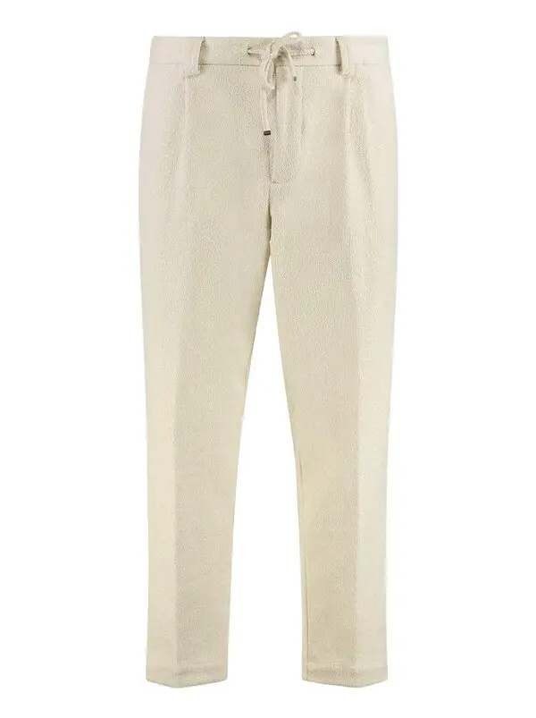 BOSS Cotton Trousers - Beige