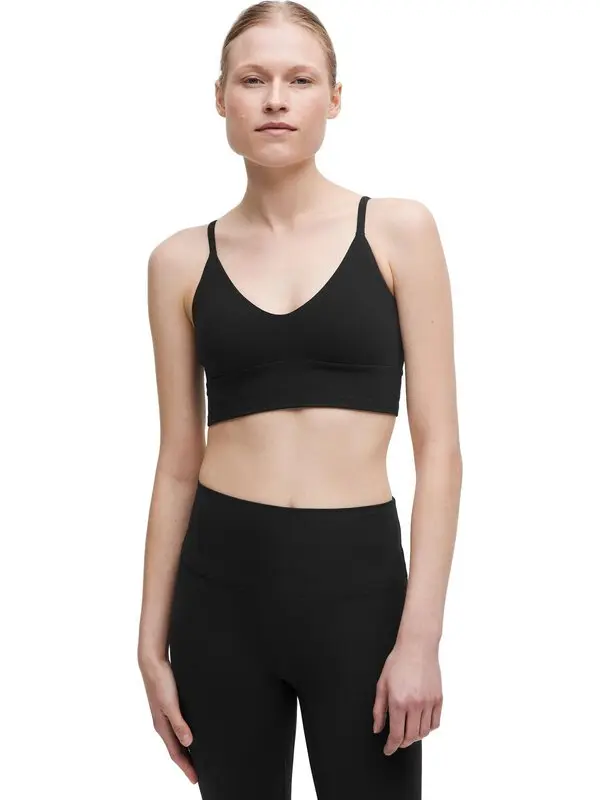 Lululemon Focuser Scoop-neck Bra Nulu - Black