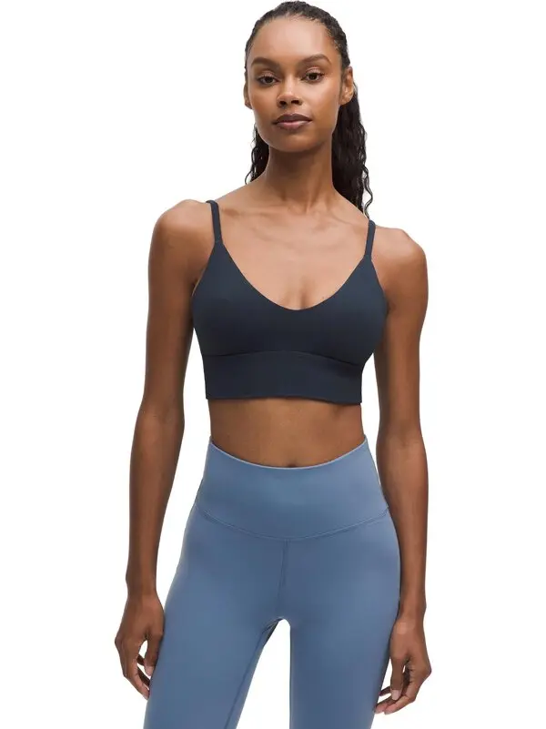 Lululemon Focuser Scoop-neck Bra Nulu - True Navy