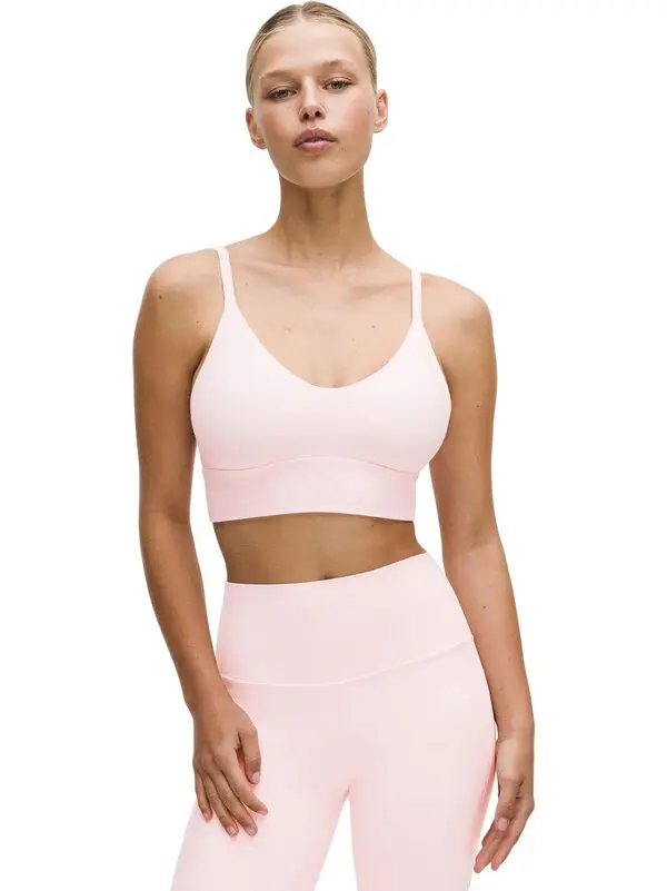 Lululemon Focuser Scoop-neck Bra Nulu - Pink Pearl