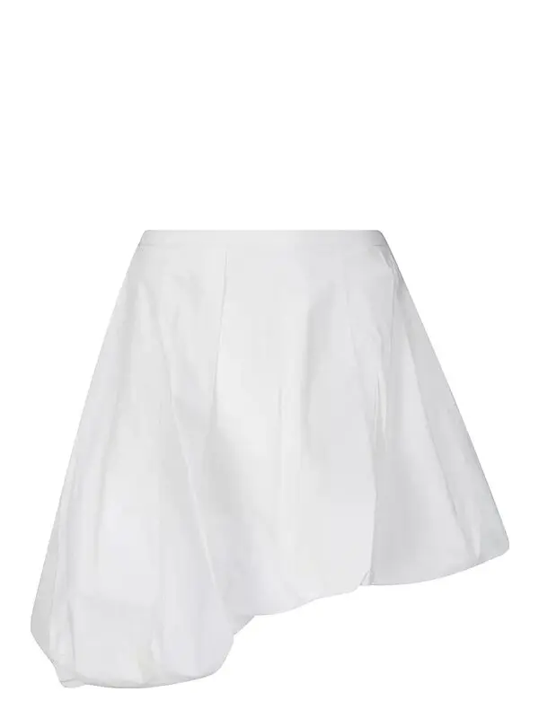 THELATEST The Latest Poplin Asymmetric Skirt - White