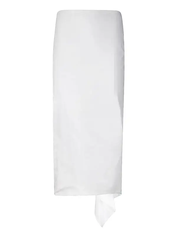 THELATEST Asymmetric Midi Skirt - White