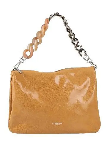 MY BEST BAG FIRENZE Leather Handbag With Chain Strap - Beige