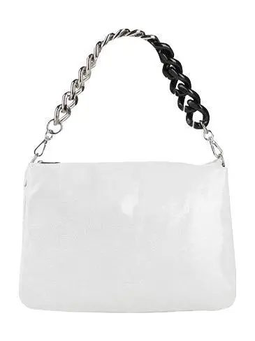 MY BEST BAG FIRENZE Leather Handbag With Chain Strap - Grey