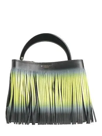 MY BEST BAG FIRENZE Leather Tote With Fringes - Black