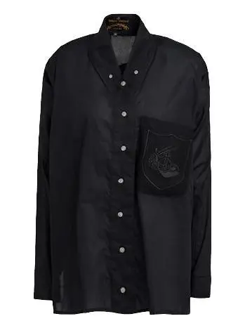 VIVIENNE WESTWOOD Embroidered Cotton Shirt - Black