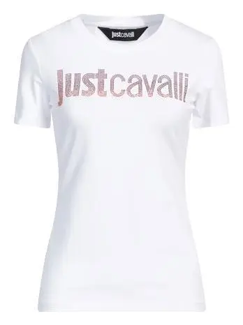 Just Cavalli T-shirt With Appliqués - White