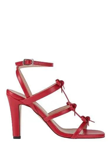 OVYE Ankle Strap Sandals - Red
