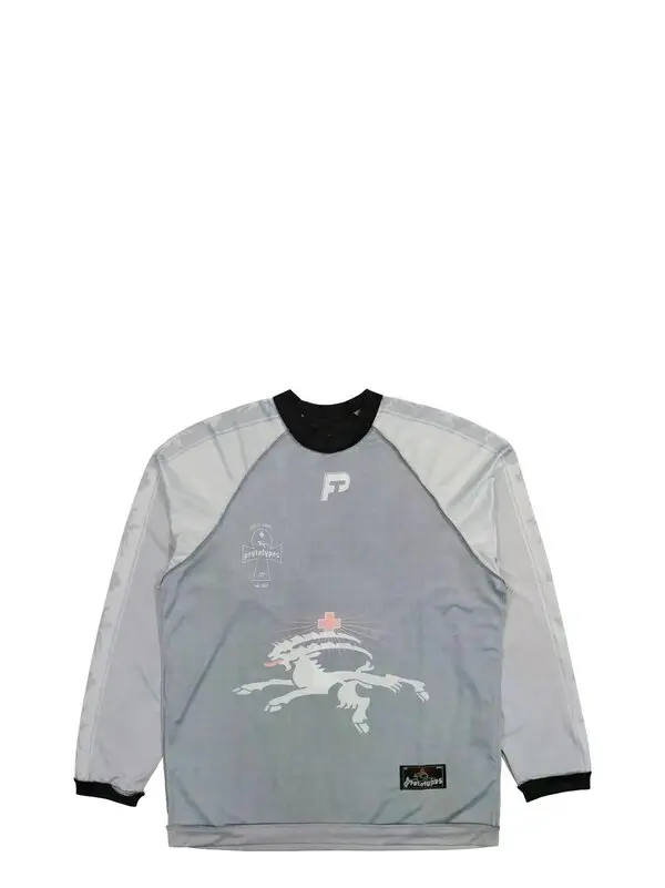 PROTOTYPES Inside Out Football T-shirt - Grey
