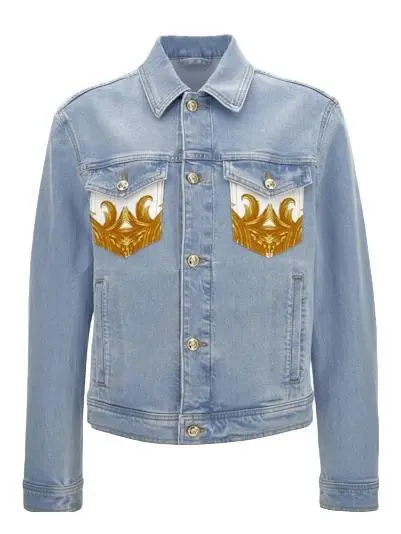 Versace Blouson Denim Jacket - Blue