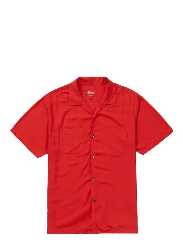 Supreme Playboy Rayon Short Sleeve Shirt - Red