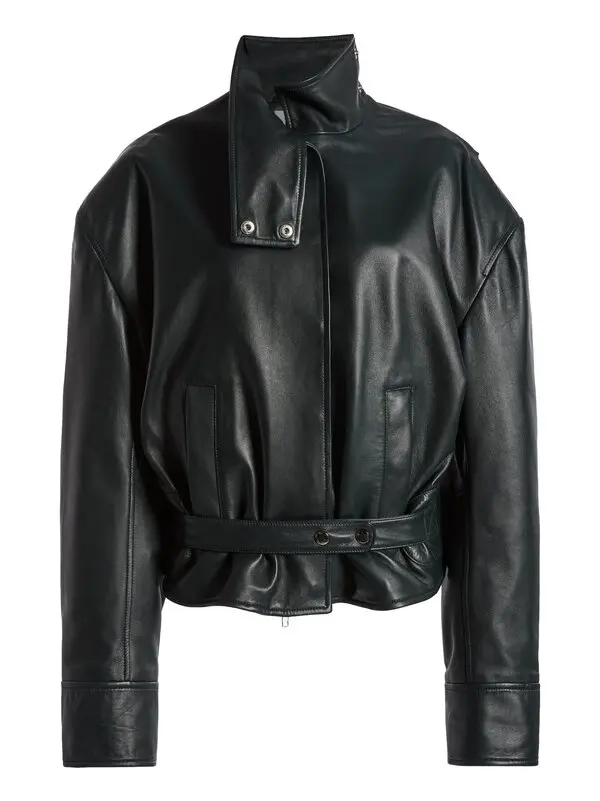 Christopher Esber Eddie Leather Jacket - Black