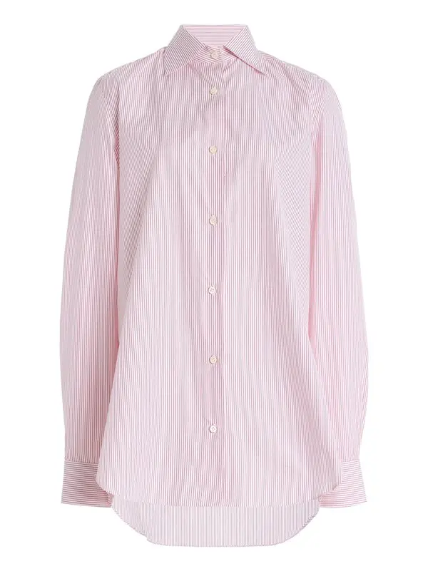 Giuliva Heritage Cotton Button-down Shirt - Stripe