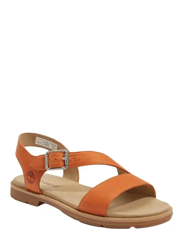 Timberland Calista Bay Sandal - Medium Orange Full Grain