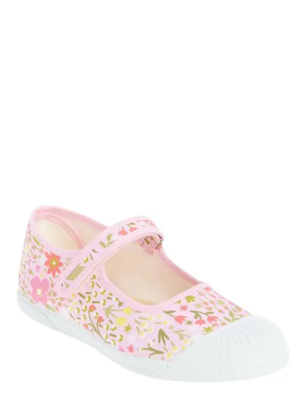 CHILDRENCHIC Isabel Floral Canvas Mary Jane Sneaker - Pink Florals