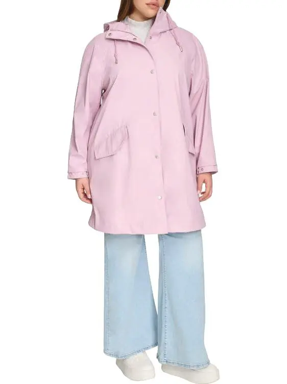 LEVI'S Water Resistant Hooded Raincoat - Blush