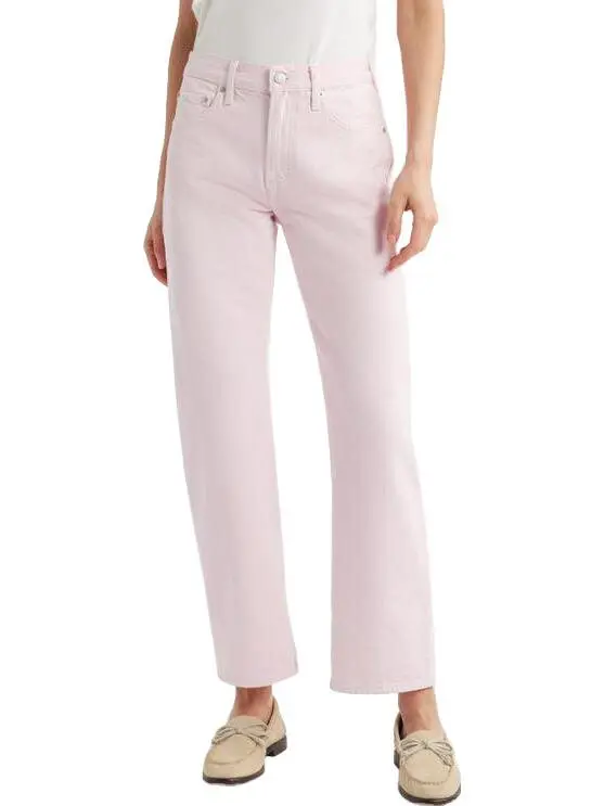 PISTOLA Lexi Mid-rise Straight Leg Jeans - Blush