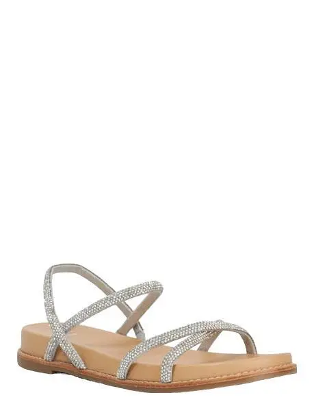 Dune London Levia Slingback Platform Sandal - Silver
