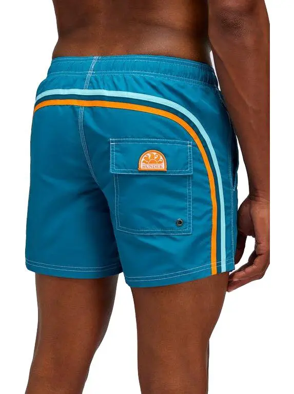 Sundek Stripe Board Shorts - Teal