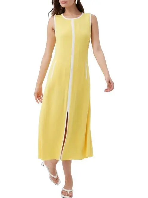 Trina Turk Magnifique Midi Dress - Lavandou Lemon