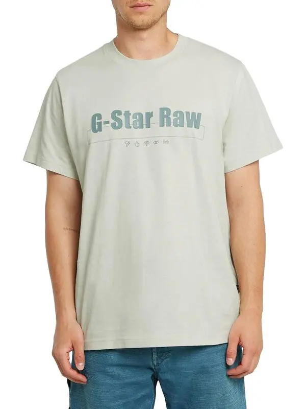 G-star Raw Symbols Print Loose Organic Cotton Graphic T-shirt - Gs Mercury