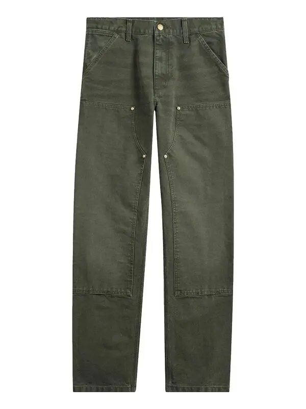 Carhartt Work In Progress Double Knee Pants - Olive Stone Canvas