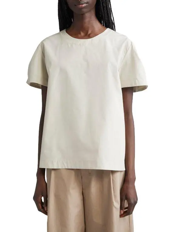 Max Mara Dahlia Cotton Sateen Top - Sand