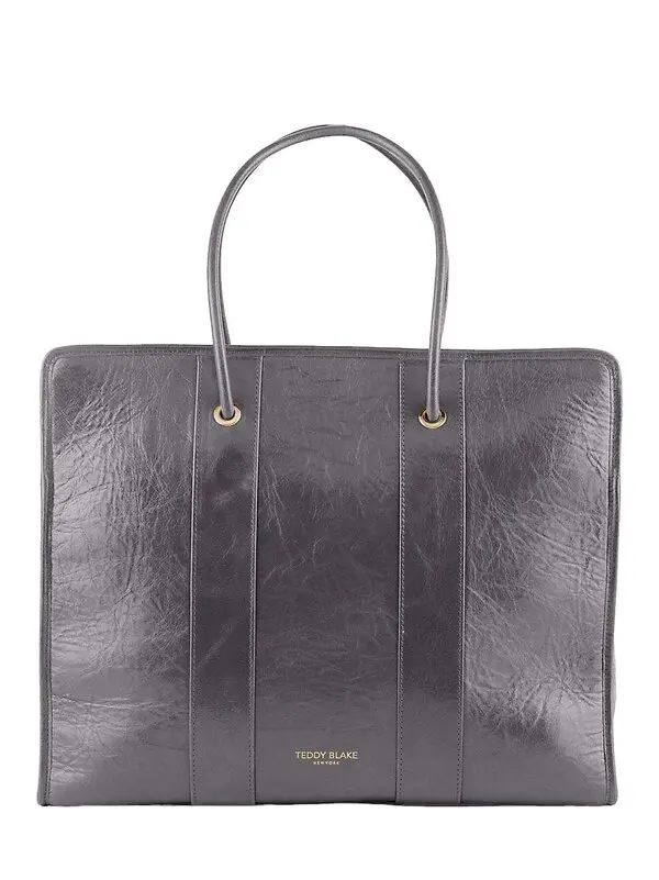TEDDY BLAKE Kayla 14" Tote - Dark Grey