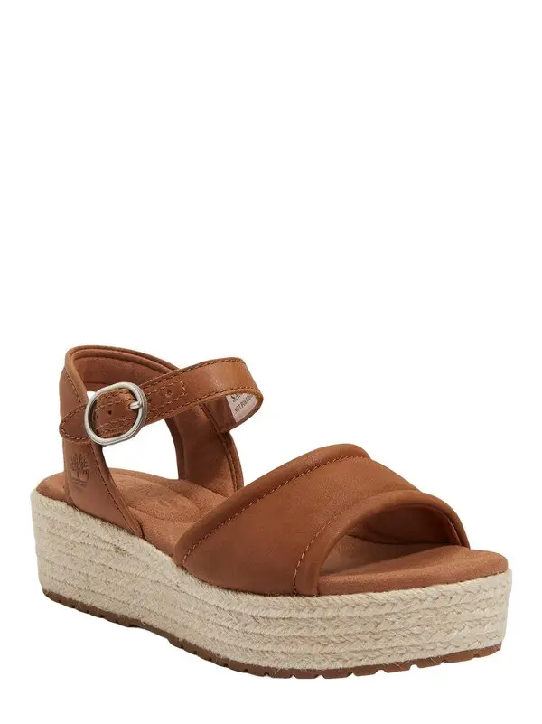 Timberland Santorini Sun Espadrille Sandal - Rust Full Grain