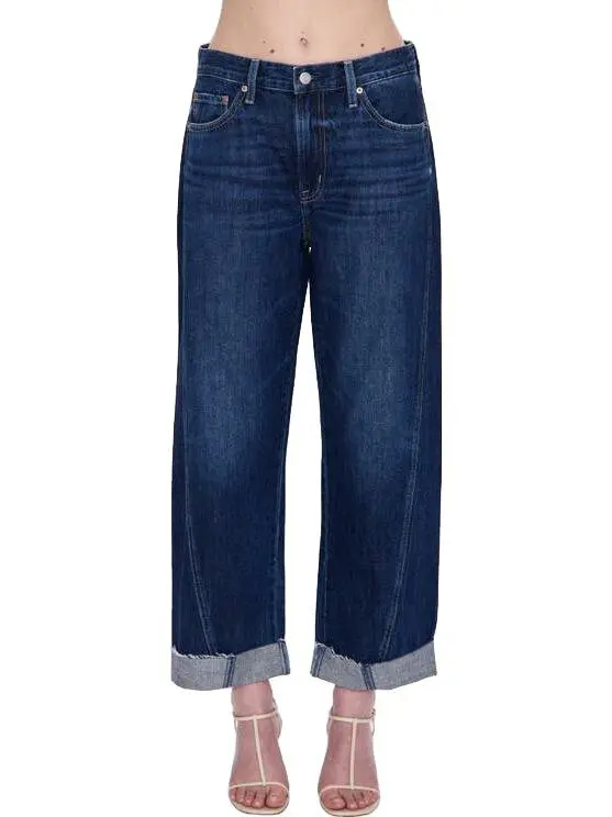 PISTOLA Kacey Cuffed High-waist Boyfriend Jeans - Cultivate