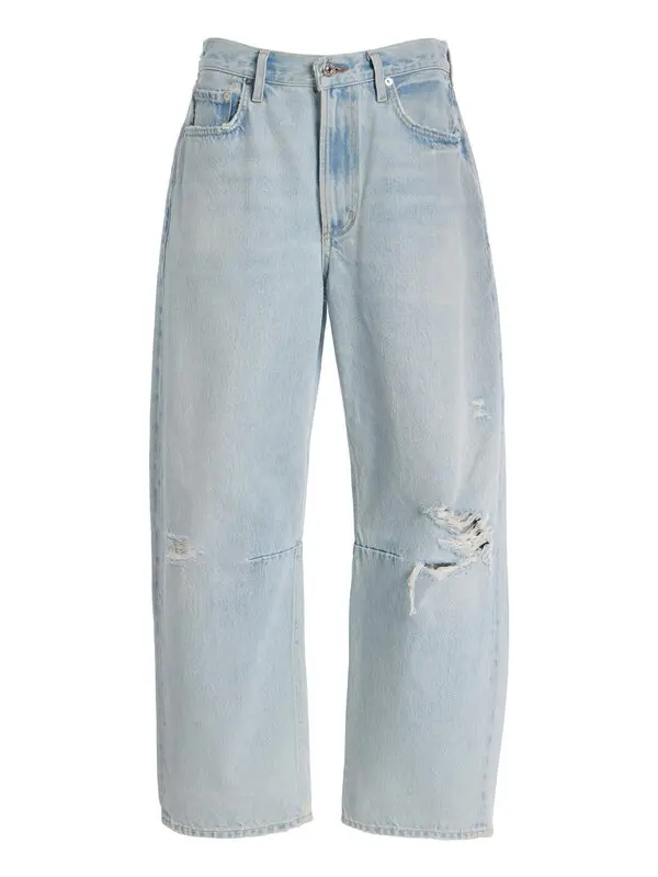 Citizens Of Humanity Miro Rigid High-rise Barrel-leg Jeans - Light Wash