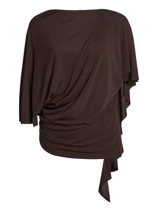 Christopher Esber Jersey Backless Top - Brown