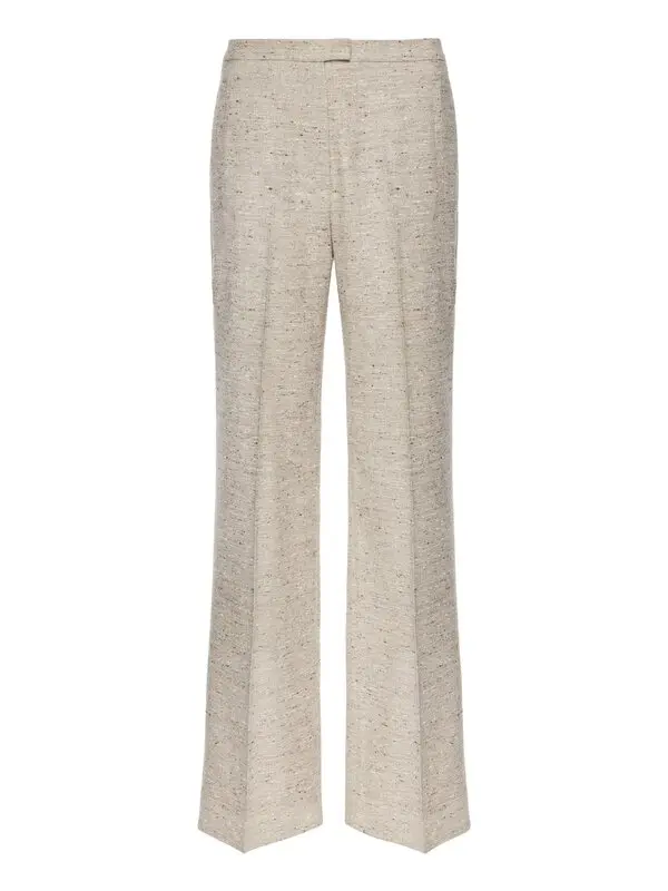 Magda Butrym Silk-cashmere Flared Pants - Neutral